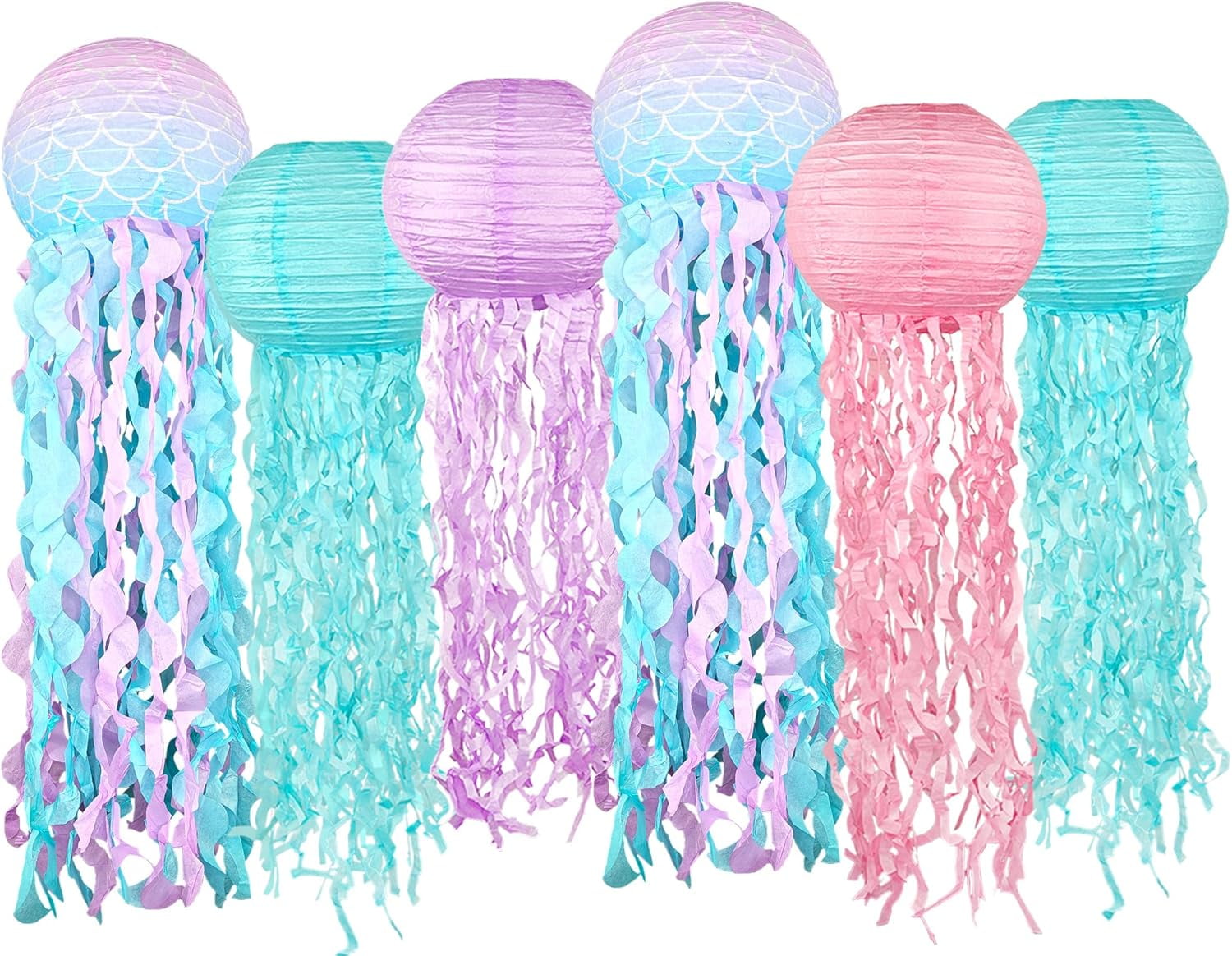 Hanging Jelly Fish Decoration, Colorful Jellyfish Paper Lanterns ...