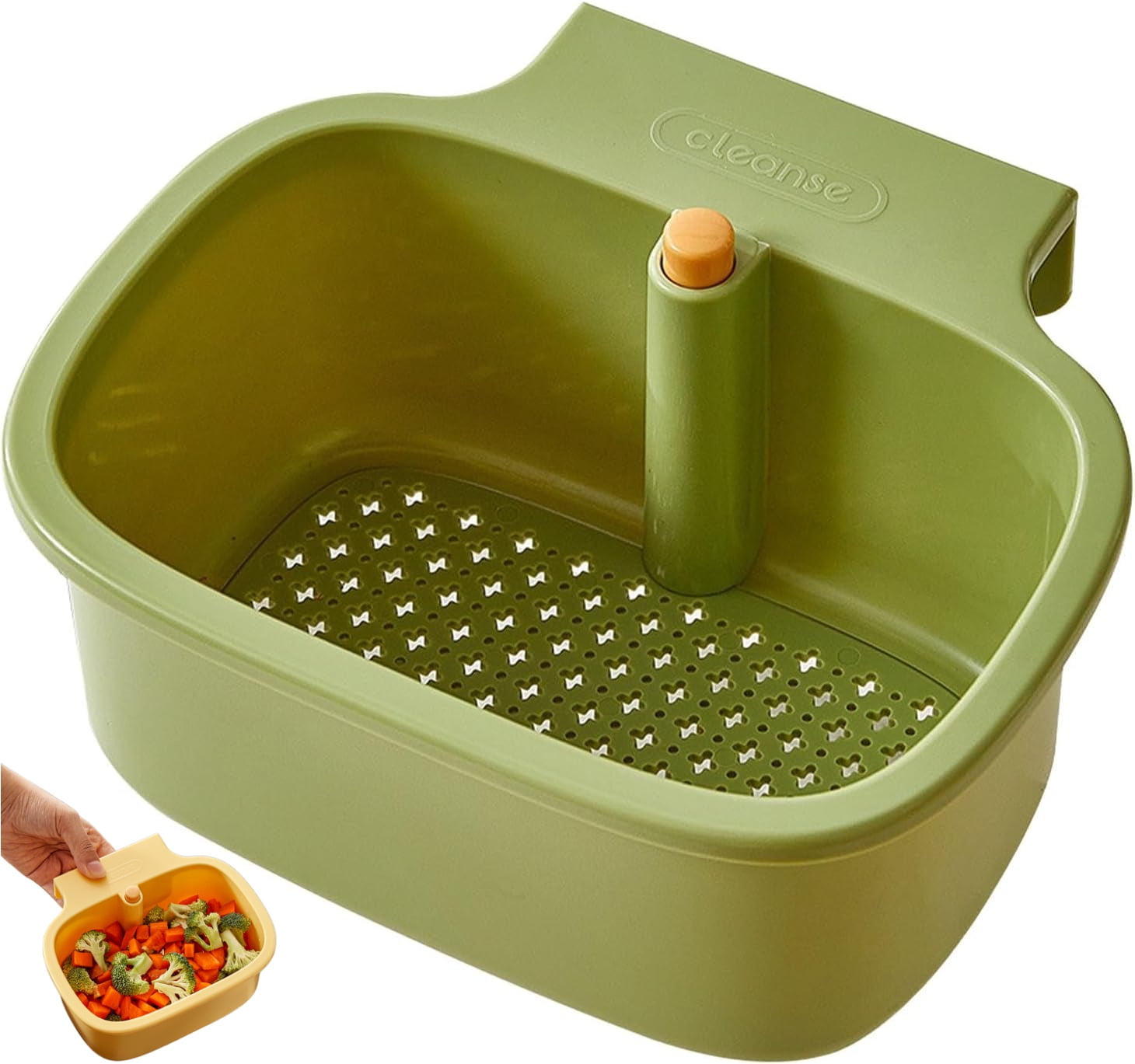 Hanging Kitchen Sink Strainer Basket,2025 Upgraded Self-Cleaning Sink ...