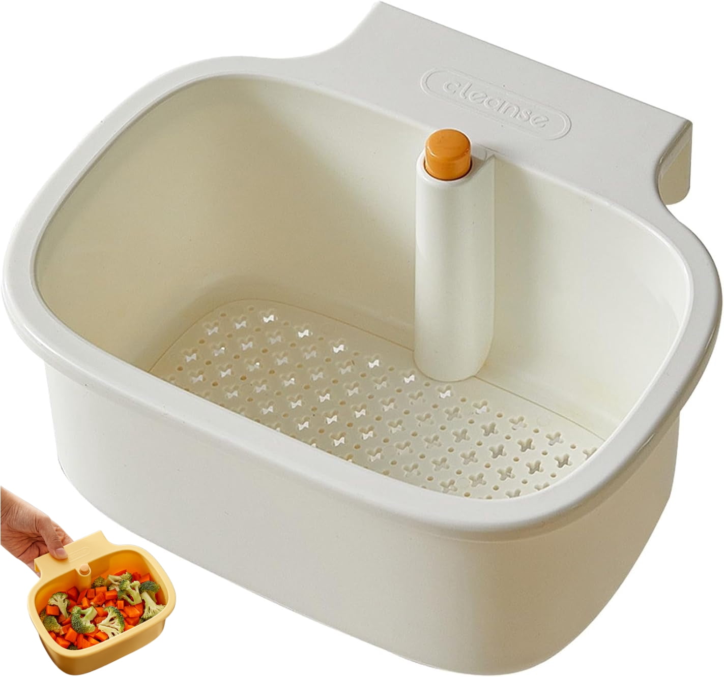 Hanging Kitchen Sink Strainer Basket,2025 Upgraded Self-Cleaning Sink ...