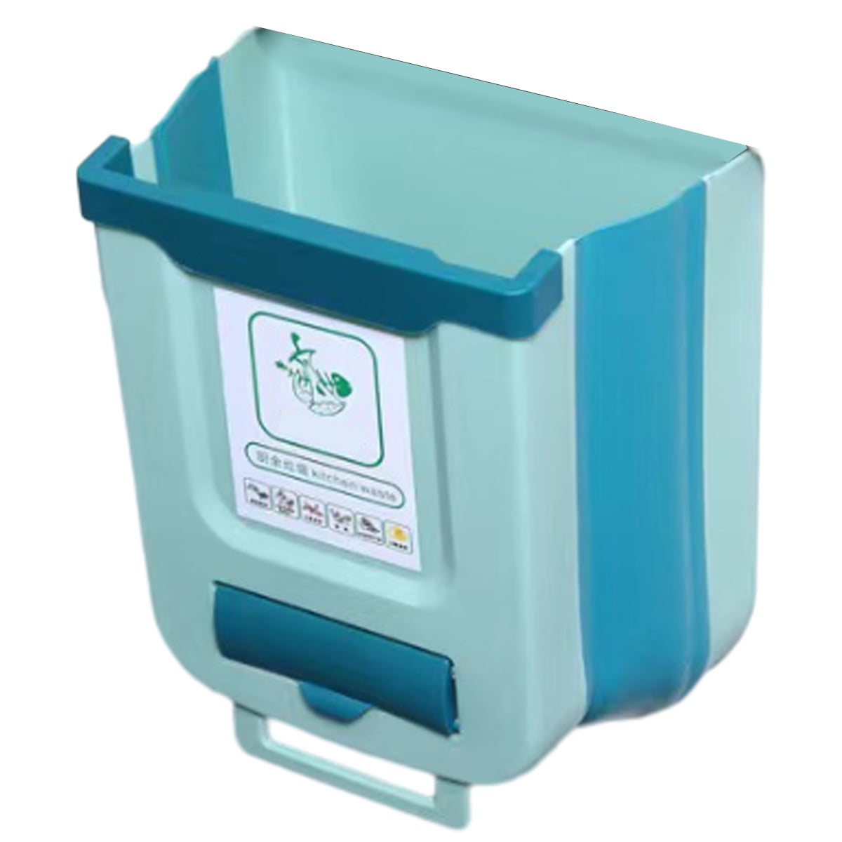 Hanging Kitchen Trash Can, Foldable Waste Bin for Kitchen, Collapsible ...