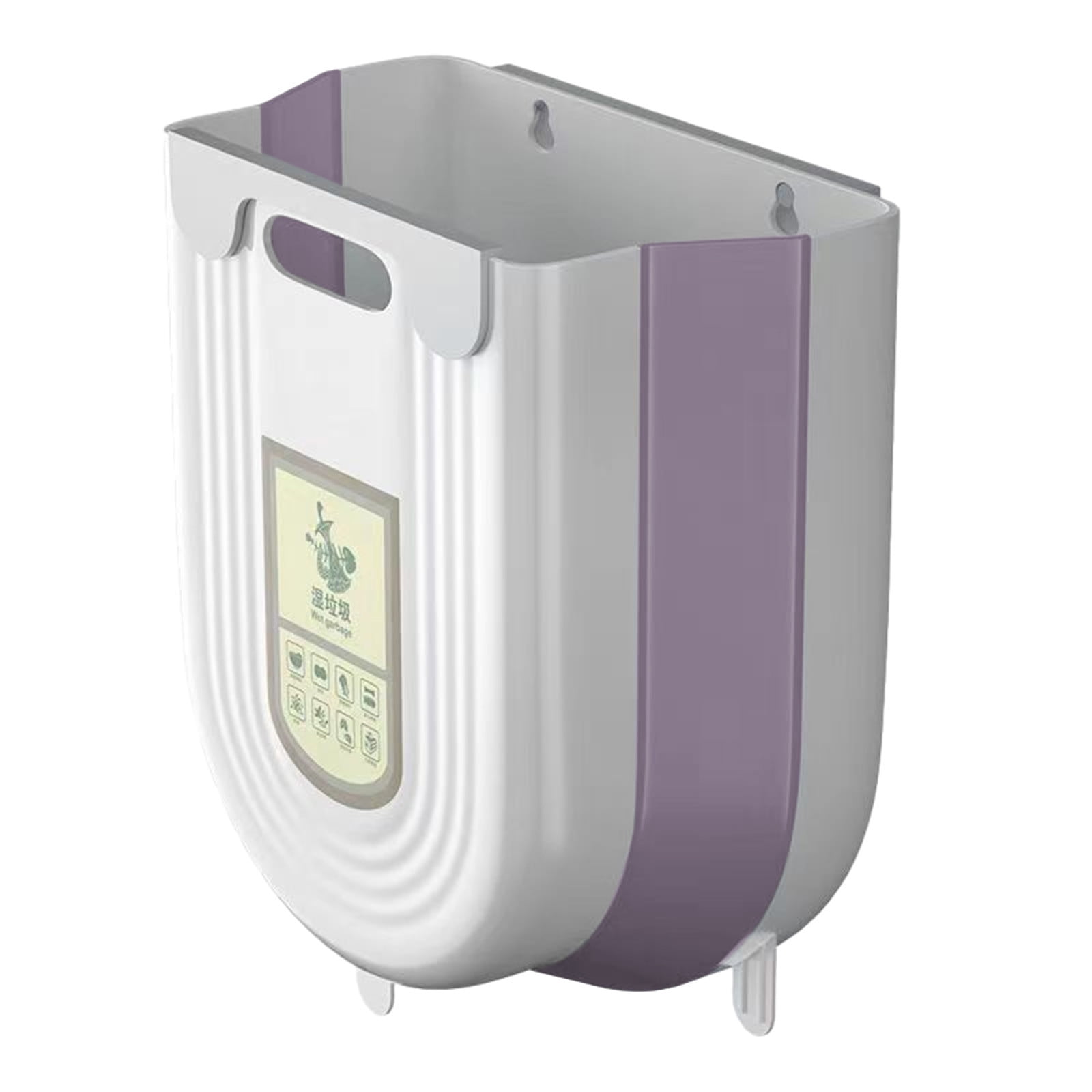 Hanging Kitchen Trash Can, Foldable Waste Bin for Kitchen, Collapsible ...