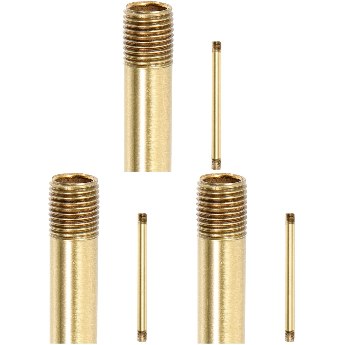 Hanging Lamp Kit Lighting Fixture Stems Set of 3 M10 Pure Copper ...