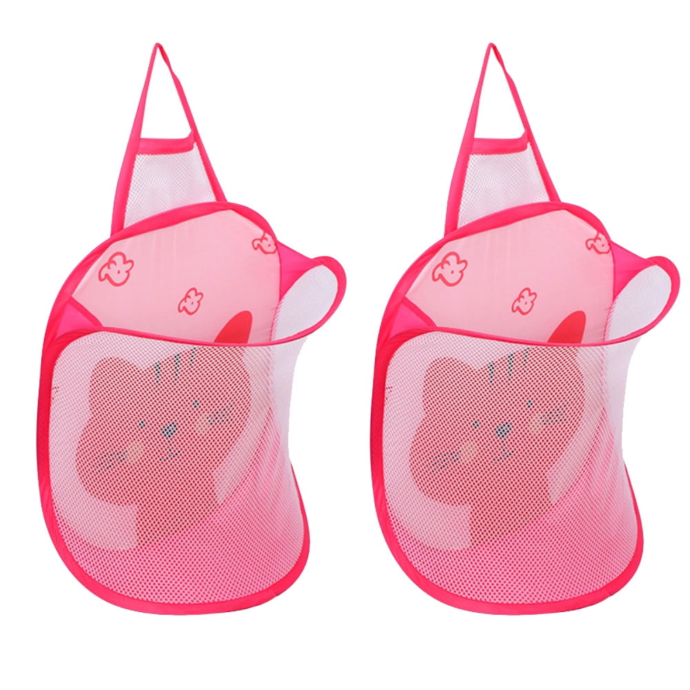 Hanging Laundry Hamper 2 Pack Mesh Laundry Basket Foldable Hamper ...