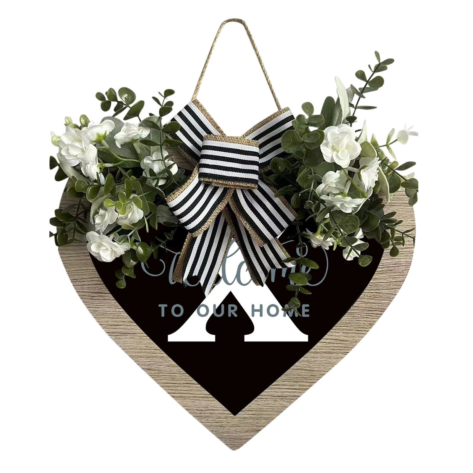 Hanging Mason with Lights And Remote Front Porch Signs Welcome Sign for ...