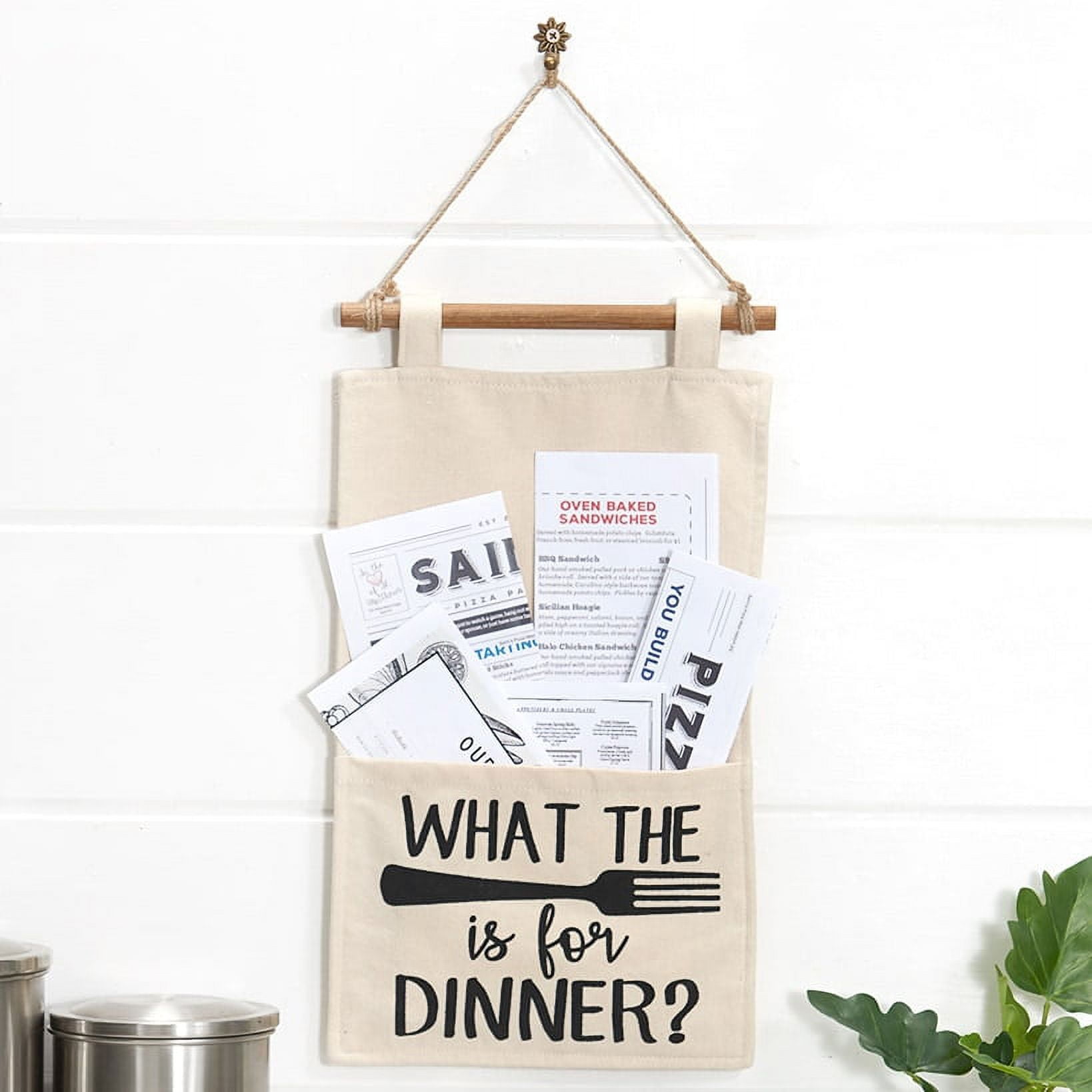 Hanging Menu Holder - Take-Out Menu Organizer for Kitchen or Pantry ...