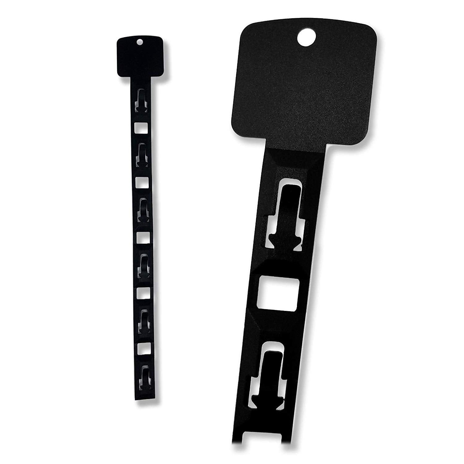 Hanging Merchandise Strips, Clip on 6 Hook Plastic Strip Display, Black ...
