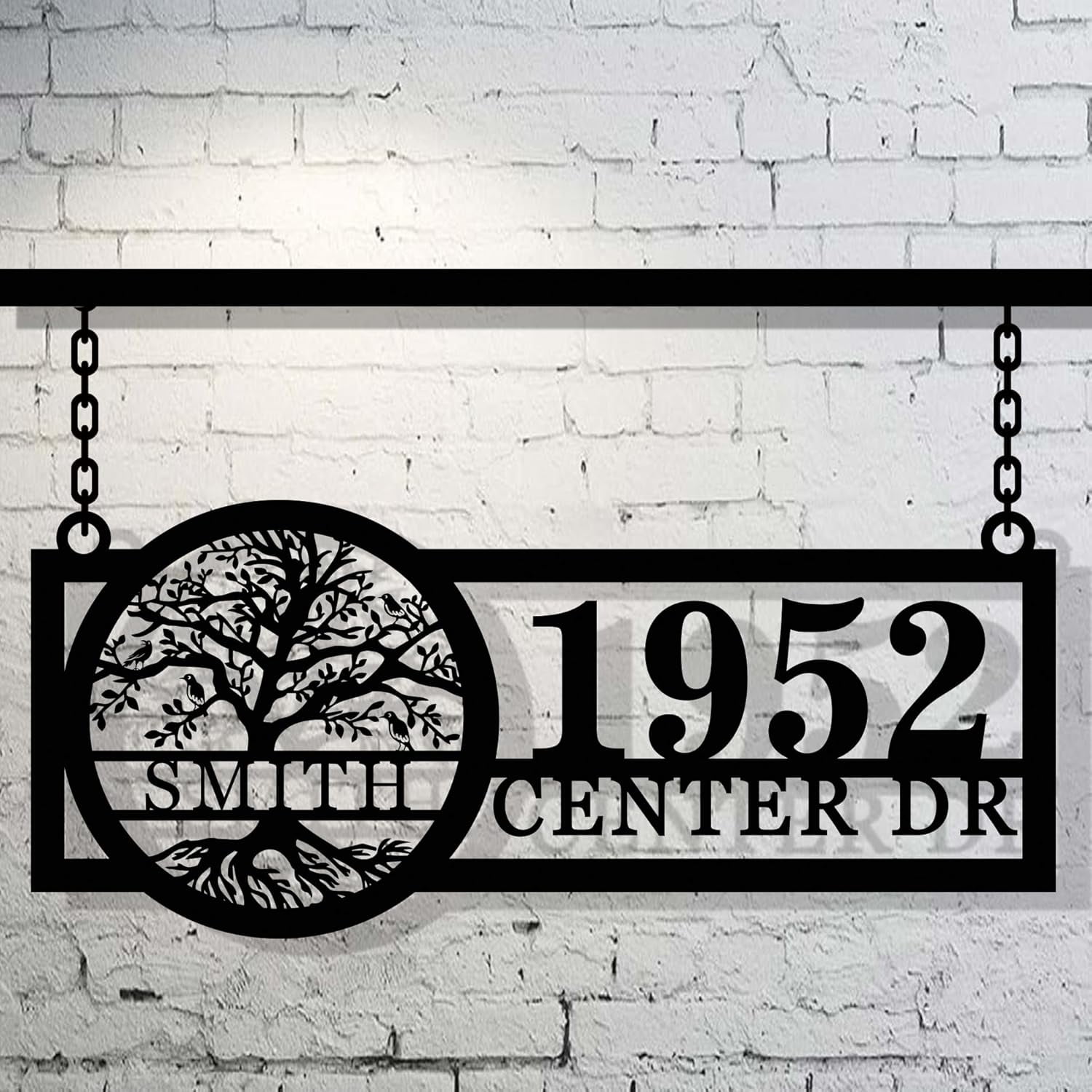 Hanging Metal House Numbers,Custom Metal Hanging Address Signs, Hanging ...