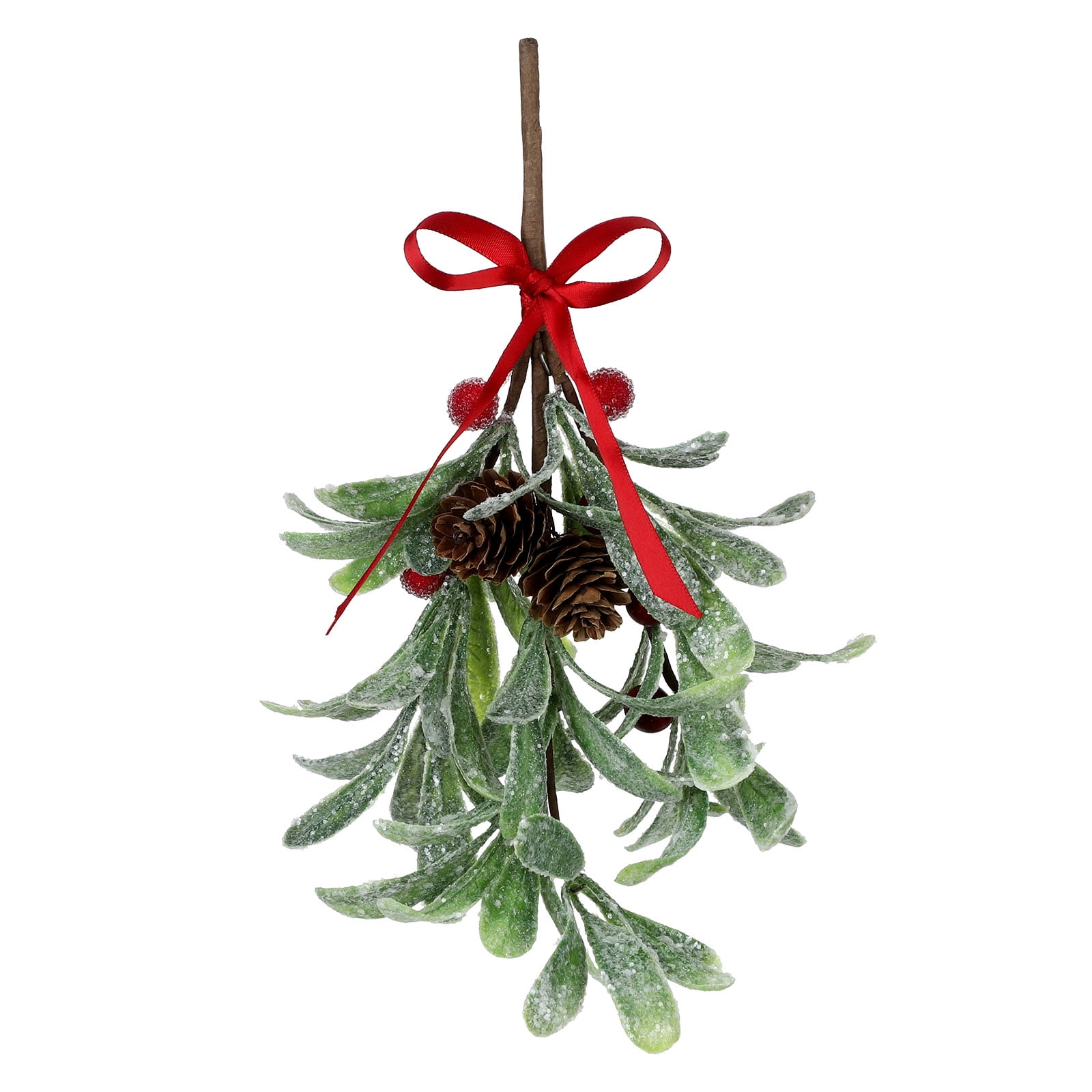 Winter Christmas Tree Decor: Hanging Mistletoe, Indoor Artificial Plant ...