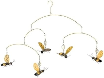 Hanging Mobile Bee Yellow Metal - Walmart.com