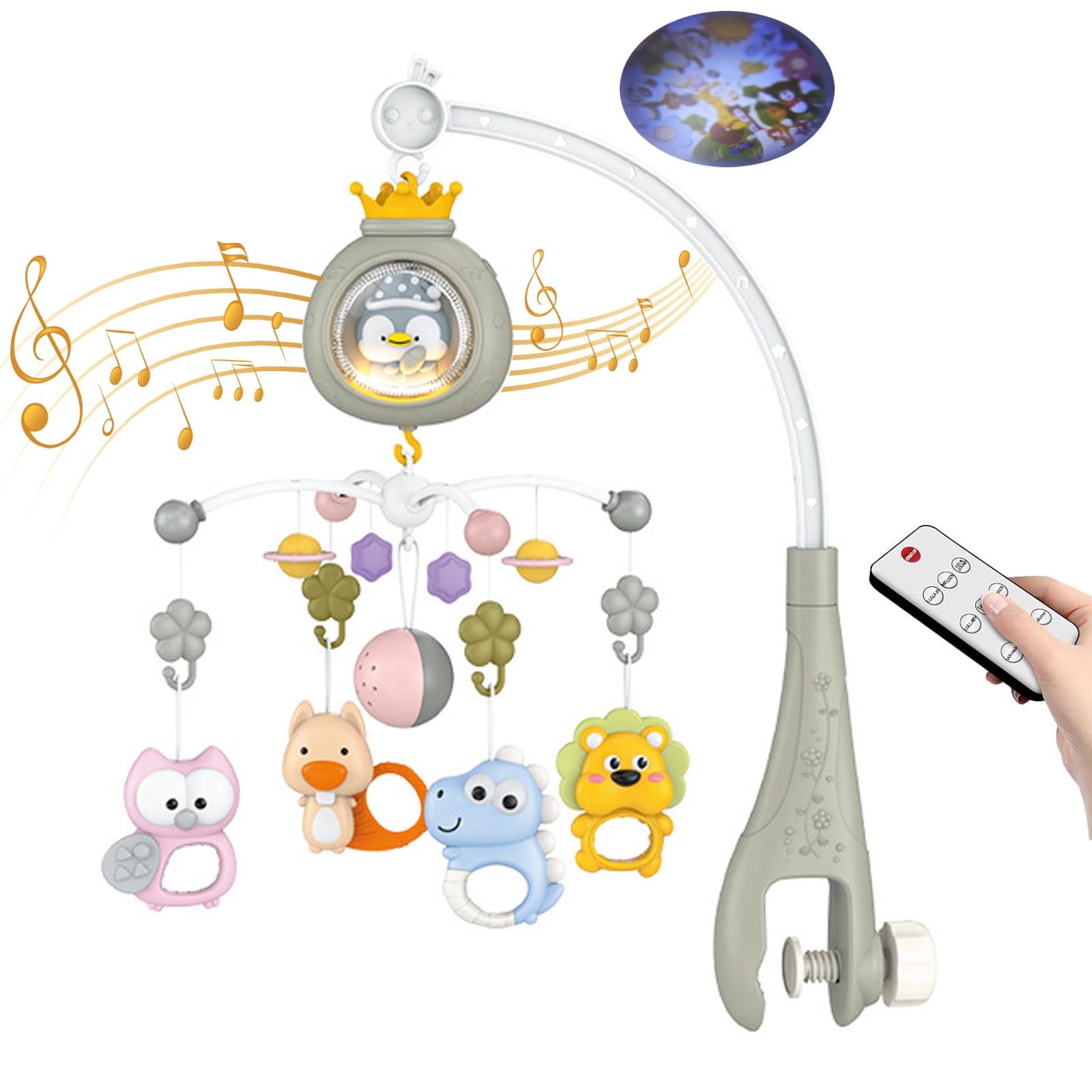 Hanging Mobiles Baby Bassinets Toy Baby Sleep Toy With Music and Light ...