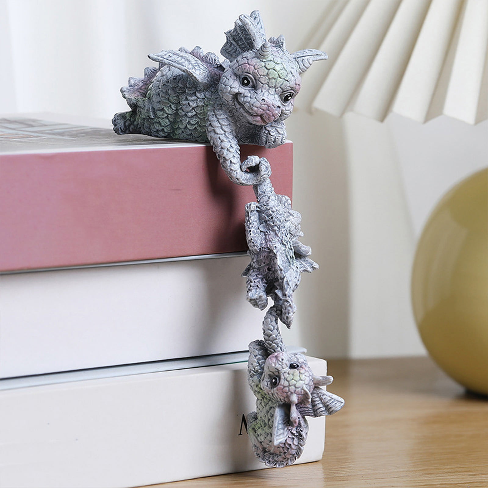 Hanging Mother and Hatchling Dragon Statue Outdoor Garden Courtyard ...