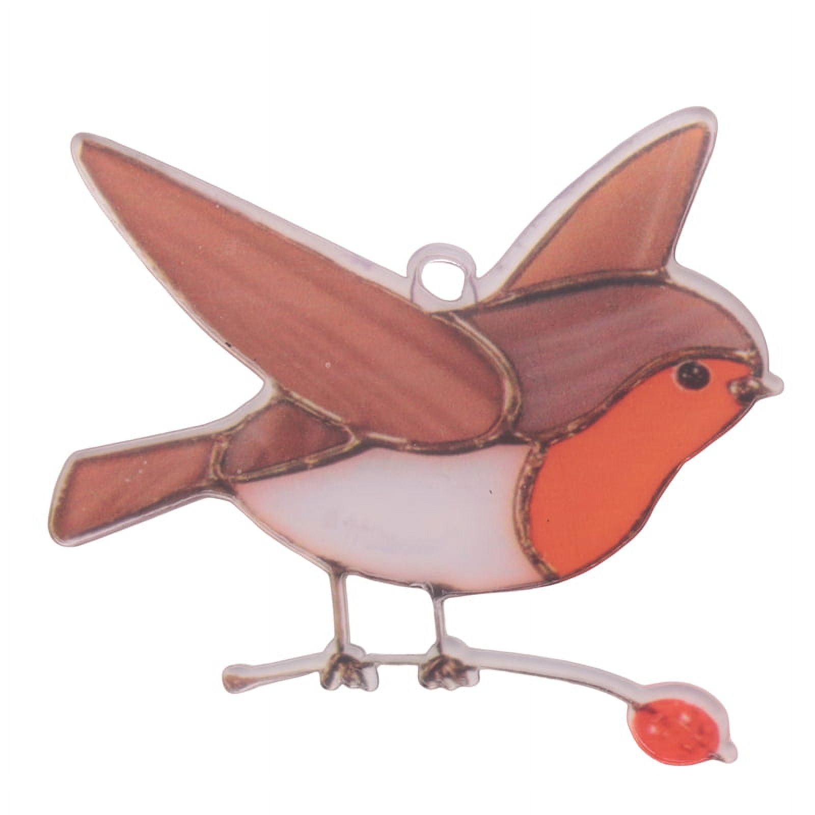 Hanging Multicolor Birds on Wire High Stained Acrylic Suncatcher Window ...