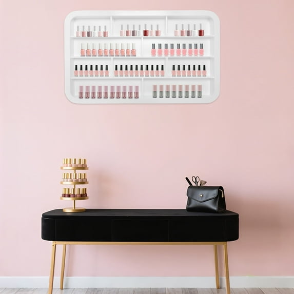 Hanging Nail Polish Display Rack Hanging Wall Nail Polish Organizer for ...