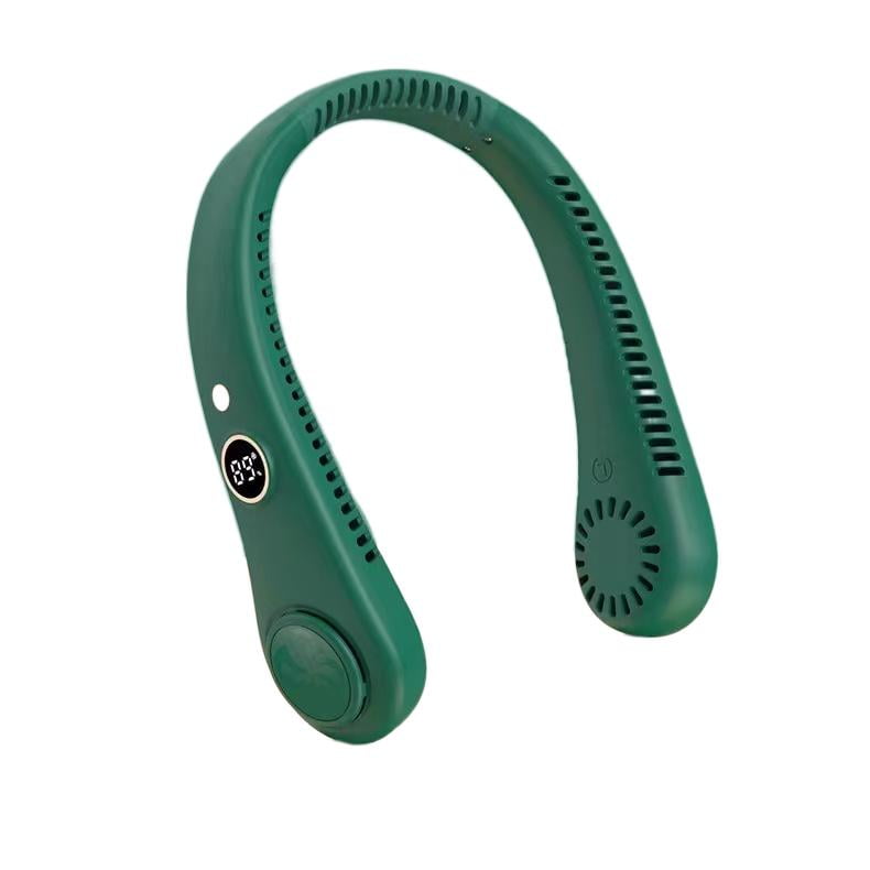 Hanging Neck Fan USB Charging Portable Fan Office Sports Leafless ...