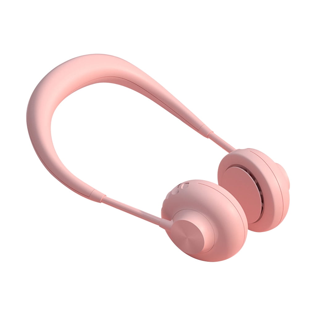 Hanging Neck Fans Hand-Free Sports Mini Cooling Fan 3 Speed Adjustable ...