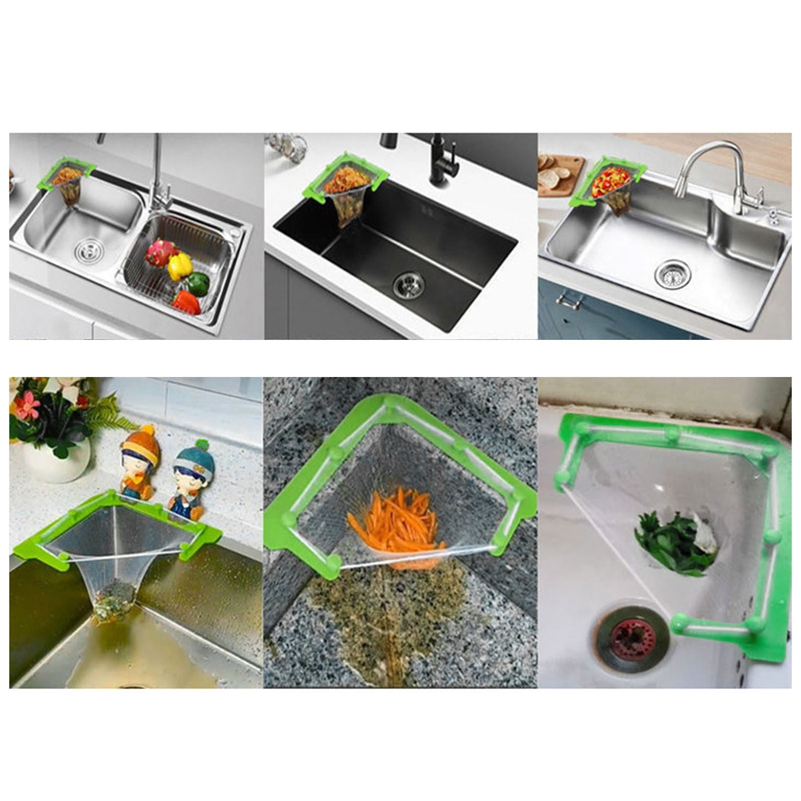 Hanging Net Filter Rack Kitchen Sink Filter Leftover Food Filter Sink ...