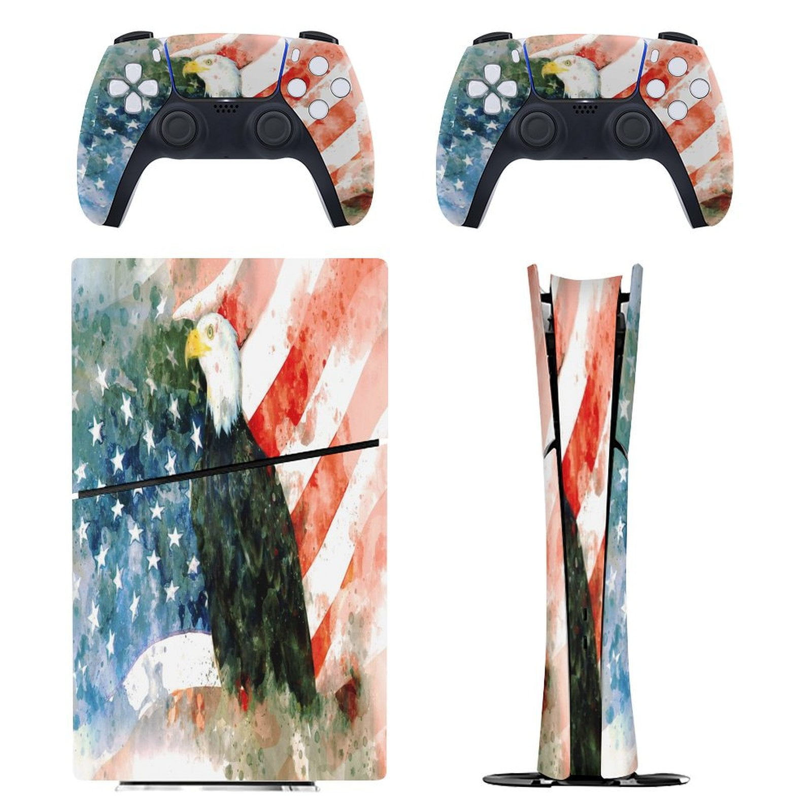 Hanging Picture Paintings Watercolor American Flag.psd PS5/PS5 Slim ...