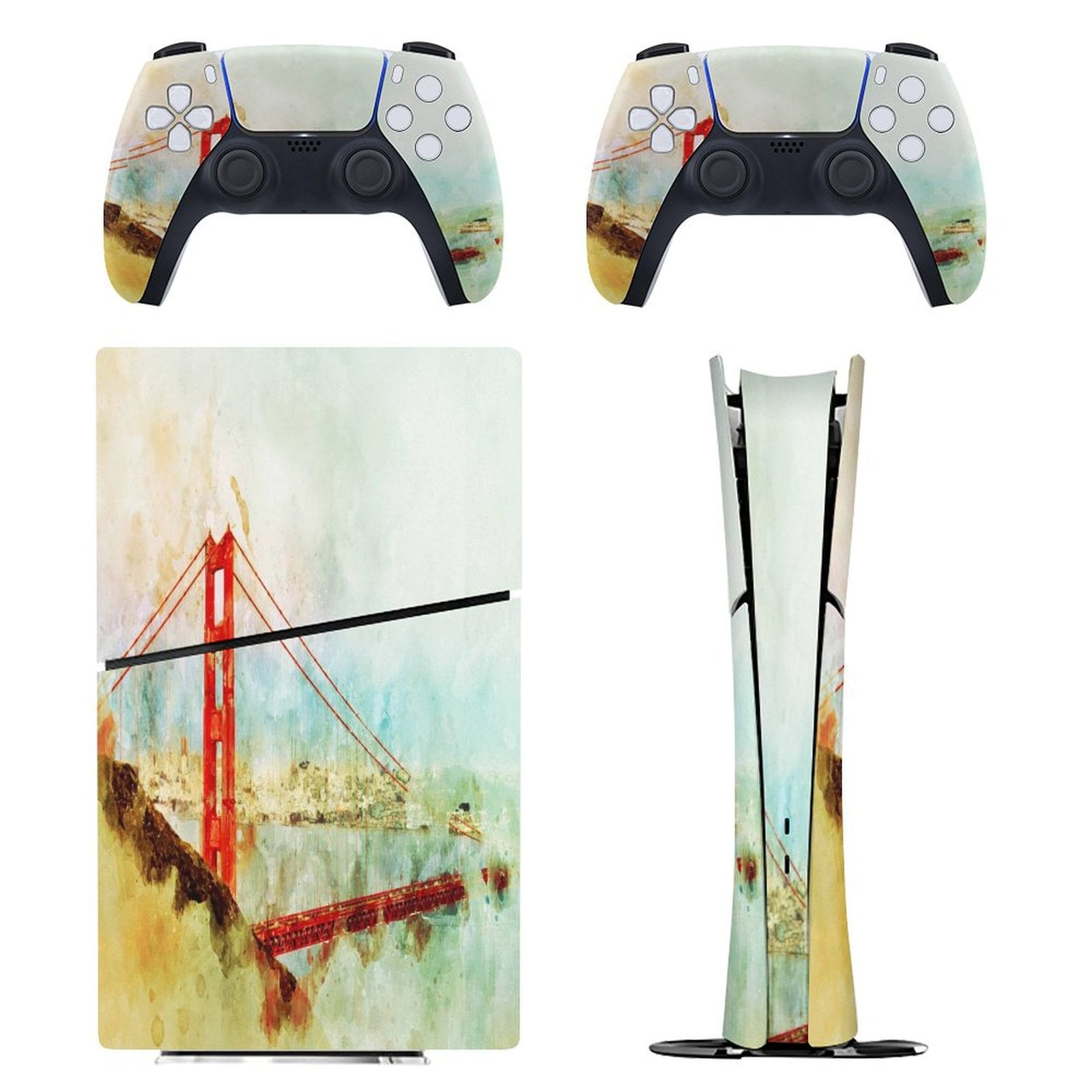 Hanging Picture Paintings Watercolor Golden Gate Bridge PS5/PS5 Slim ...