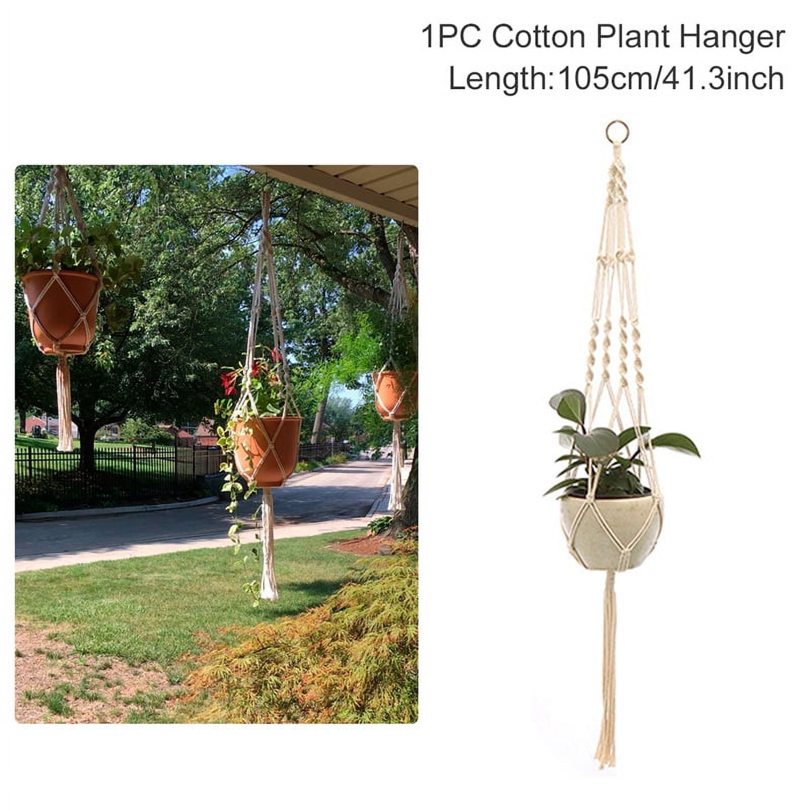 Hanging Plant Handmade Macrame Plant Hanger Flower Pot Planter Hanger ...
