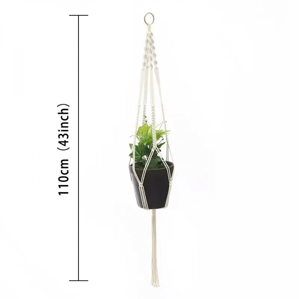 Hanging Plant Handmade Macrame Plant Hanger Flower Pot Planter Hanger ...