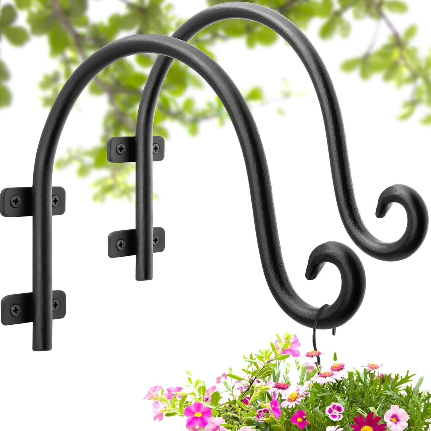 Hanging Plant Hanger Outdoor: Bird Feeder Hangers for Outside - 8 inch ...