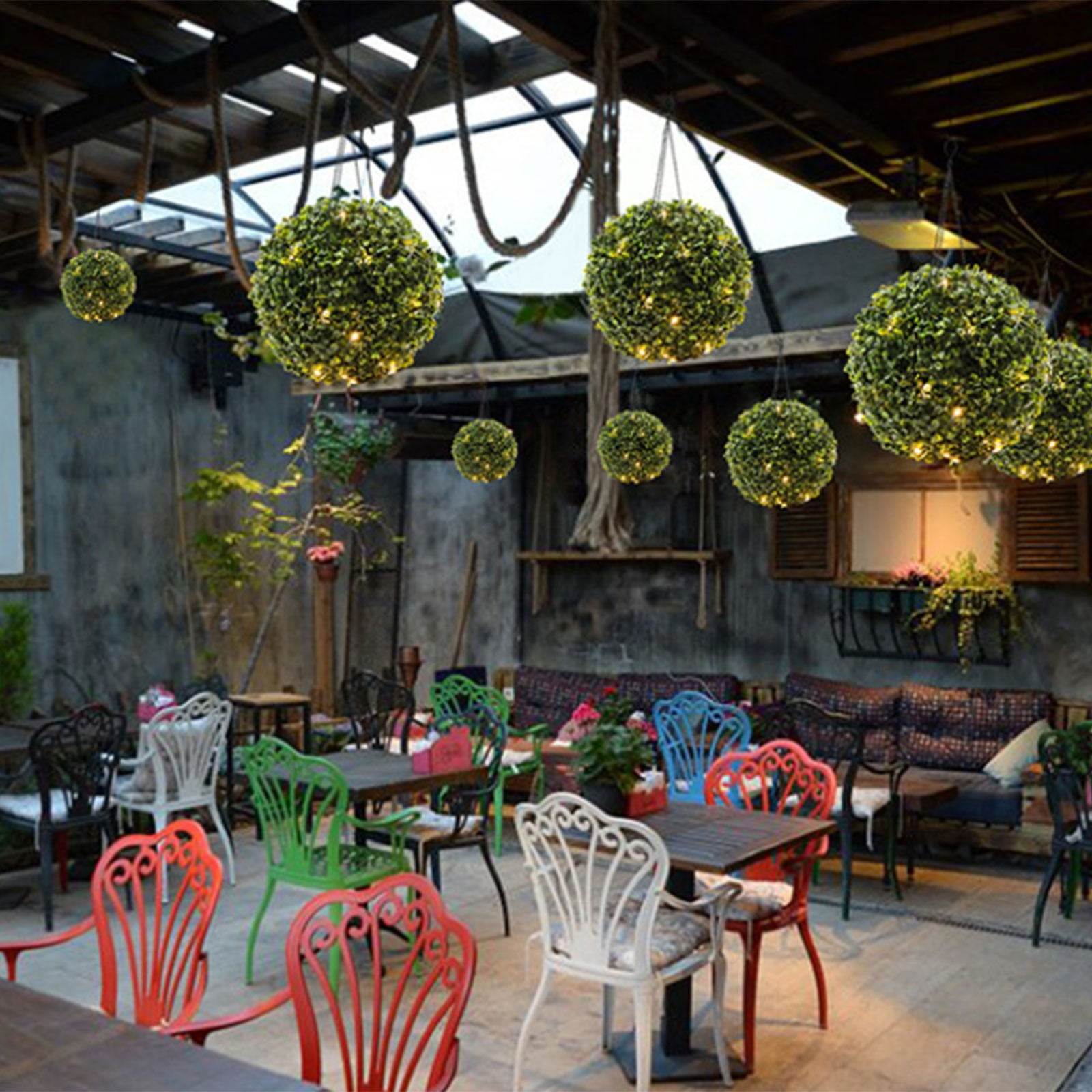 Hanging Plant Light, Artificial Plants Hanging Decor Light, Hanging ...