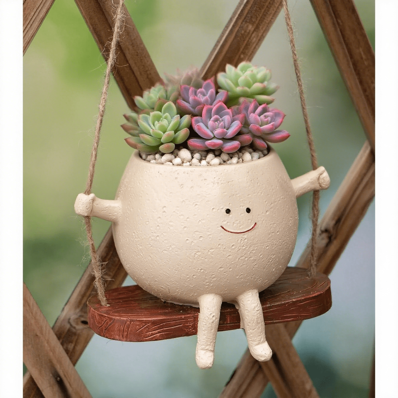 Hanging Planter, Swing Hanging Planters for Indoor Plants, Swinging ...