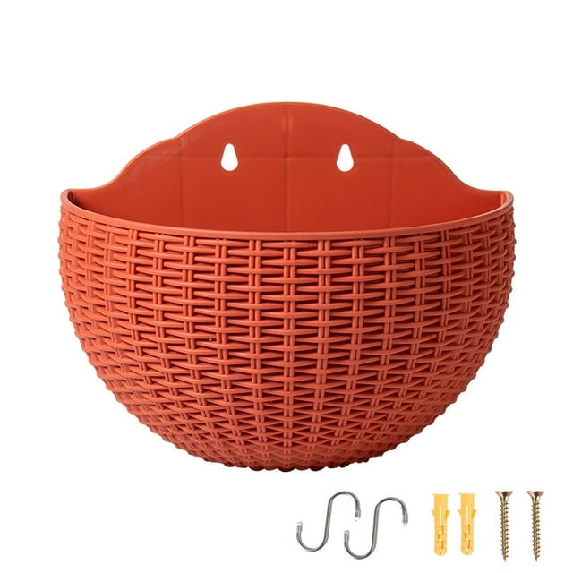 Hanging Planter Pot, Wall and Railing Hanging Planters with S Hooks ...