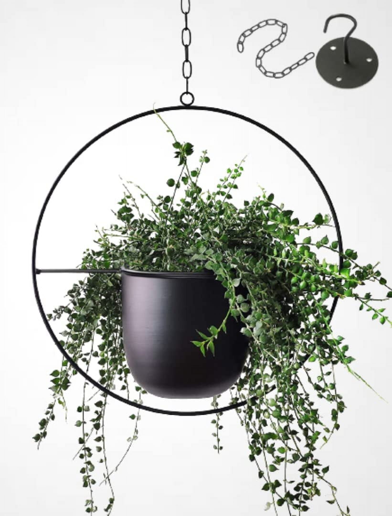 Hanging Planters for Indoor Plants with 5.5" Pot + Ceiling Hook ...