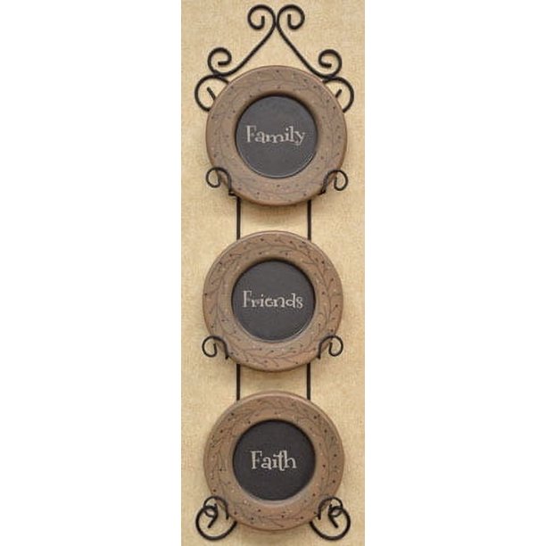 CWI Gifts Decorative Kitchen Hanging Plate Rack Holder, Wall Home Decor ...