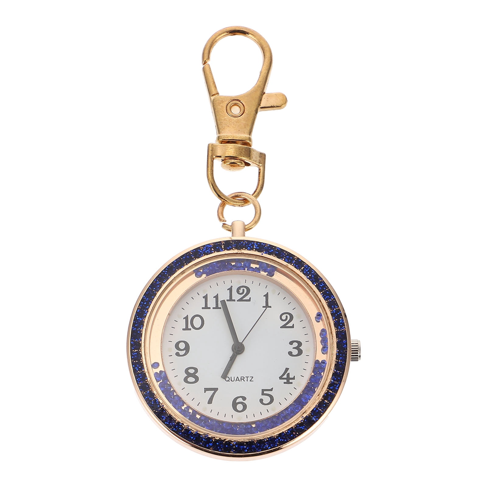 Clip on Watch Key Ring Chain Safe Materials Pocket Rhinestone Men and ...