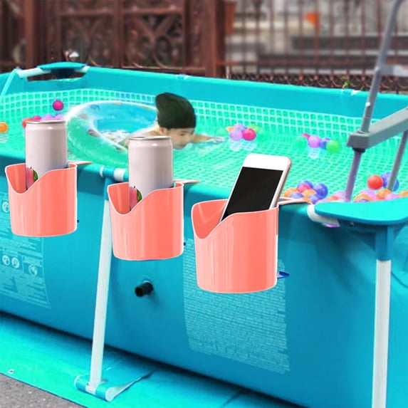 Hanging Pool Cup Holder Drink Organizer for Above Ground Pool, Hot Tub ...