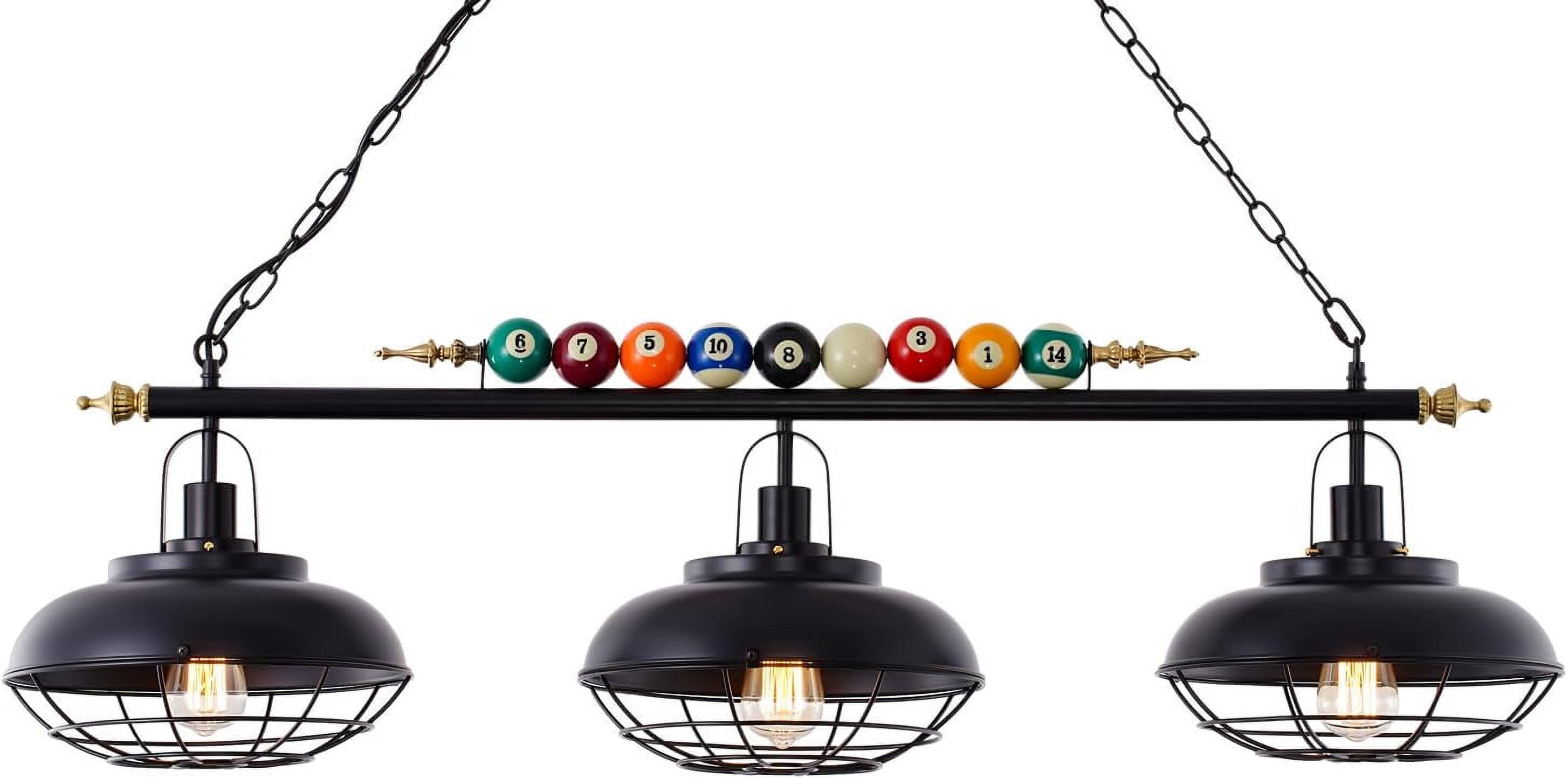 Hanging Pool Table Lighting Fixtures Billiard Ceiling Lamp Real ...
