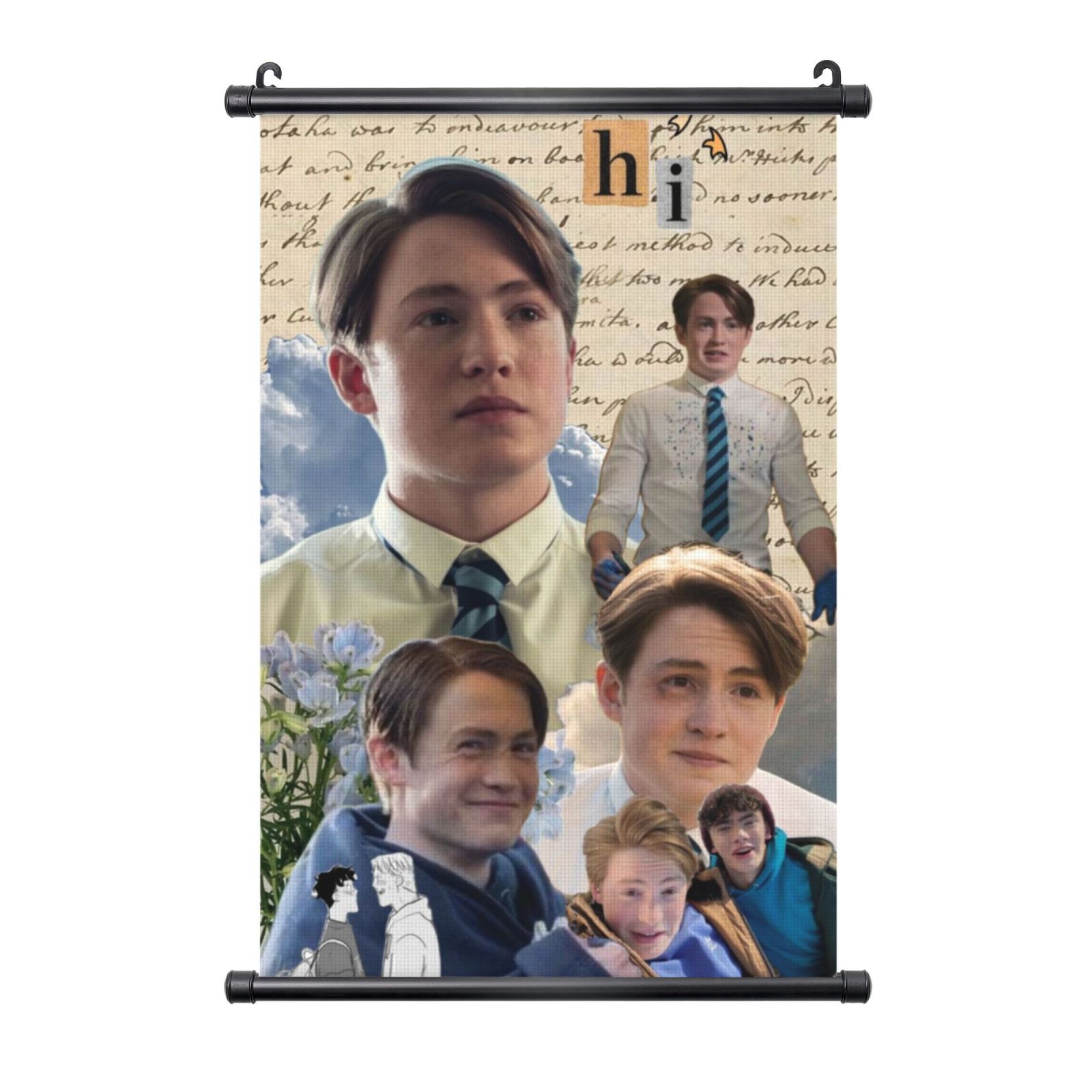 Hanging Poster Nick Nelson Kit Connor Wall Canvas Artwork With Black ...