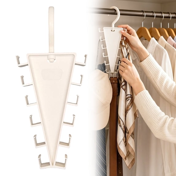 Hanging Purse Organizer, 12 Hooks Triangular Handbag Hanger, Wall ...
