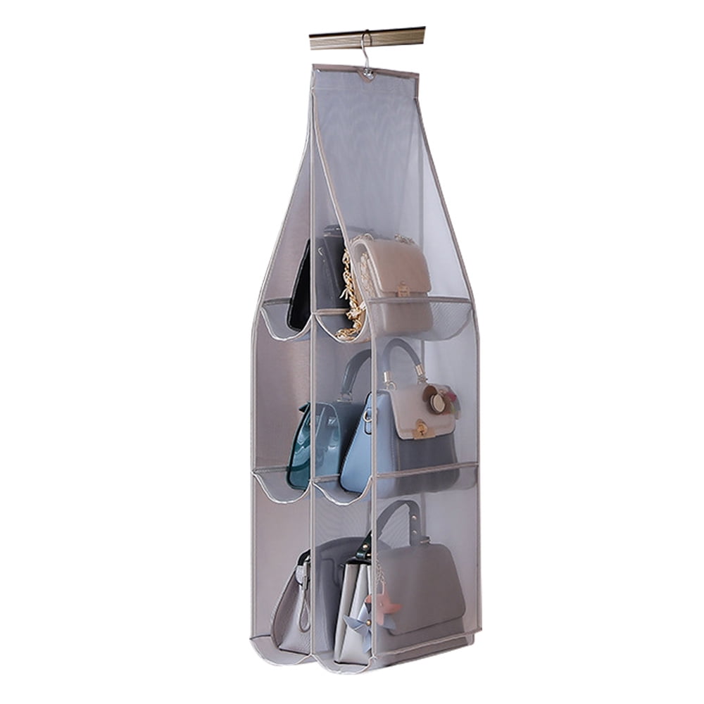 Hanging Purse Organizer Clear Hanging Shelf Bag Collection Storage ...