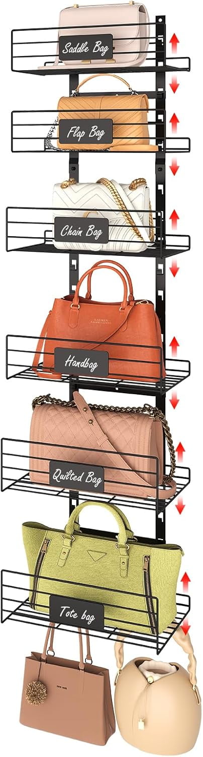 Hanging Purse Organizer for Wall: Detachable Handbag Organizer with ...