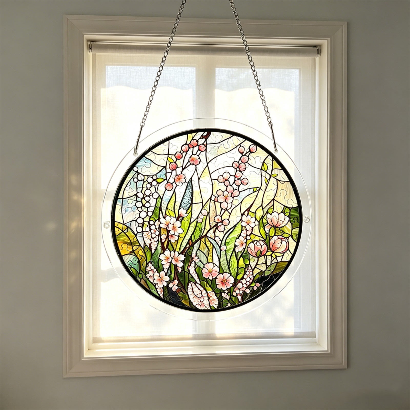 Hanging Puzzles Sun Catcher,7.4 Inch Sun Catcher Acrylic Puzzles ...