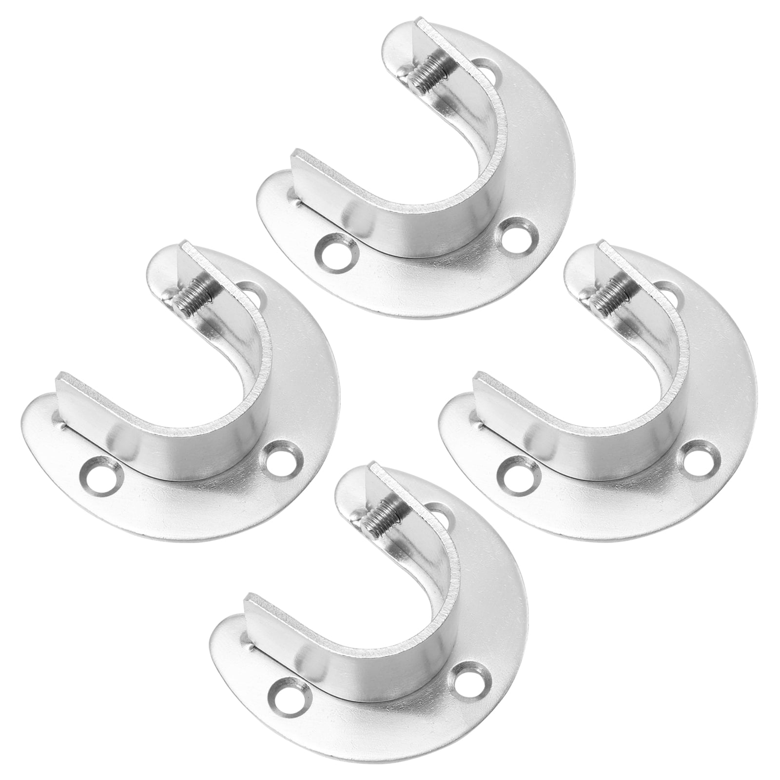 Closet Rod Support Bracket Open Flange Seat Curtain Rods Hanger Bases ...