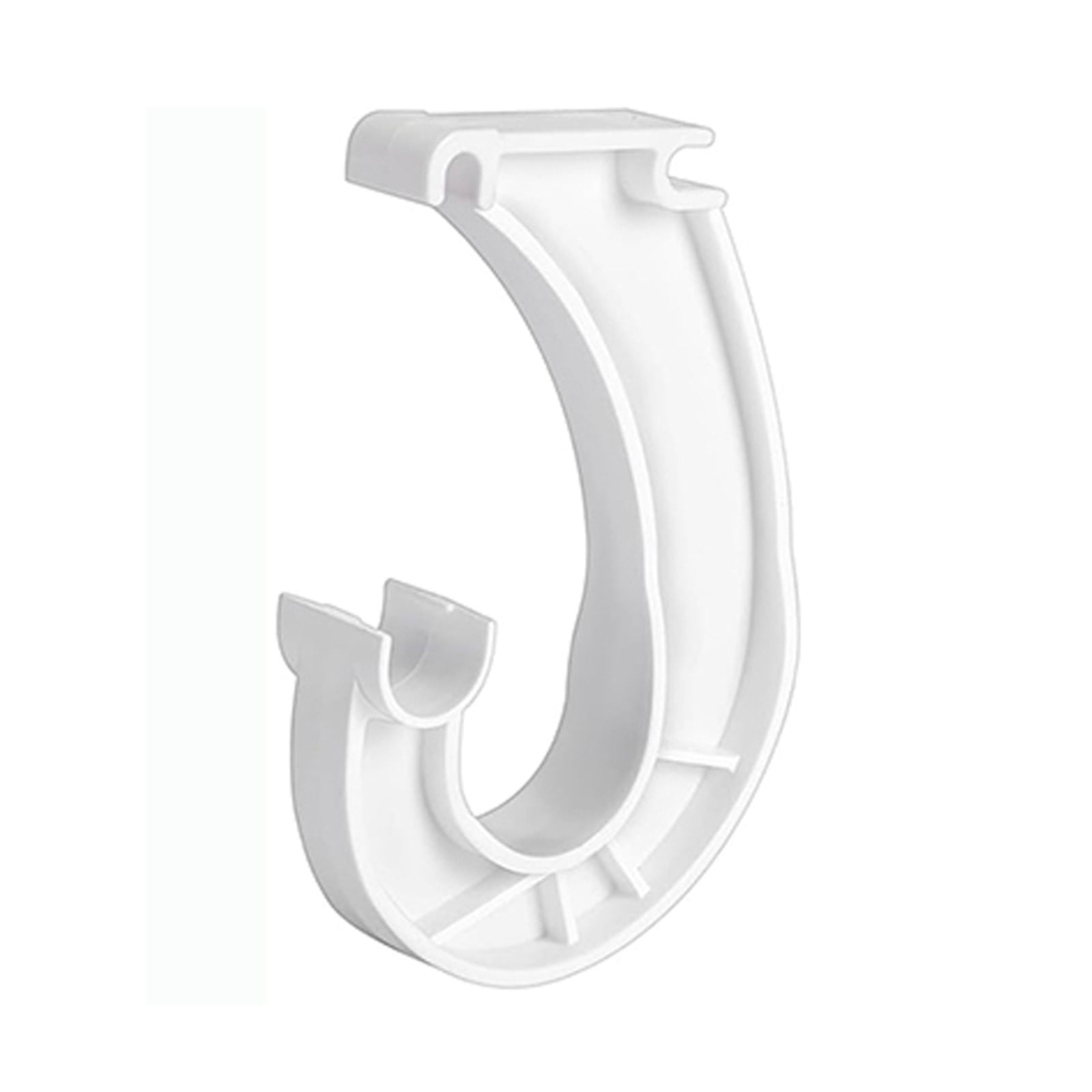 Hanging Rod Support, Dienrx Hanging J Shape Closet Rod Bracket Black ...