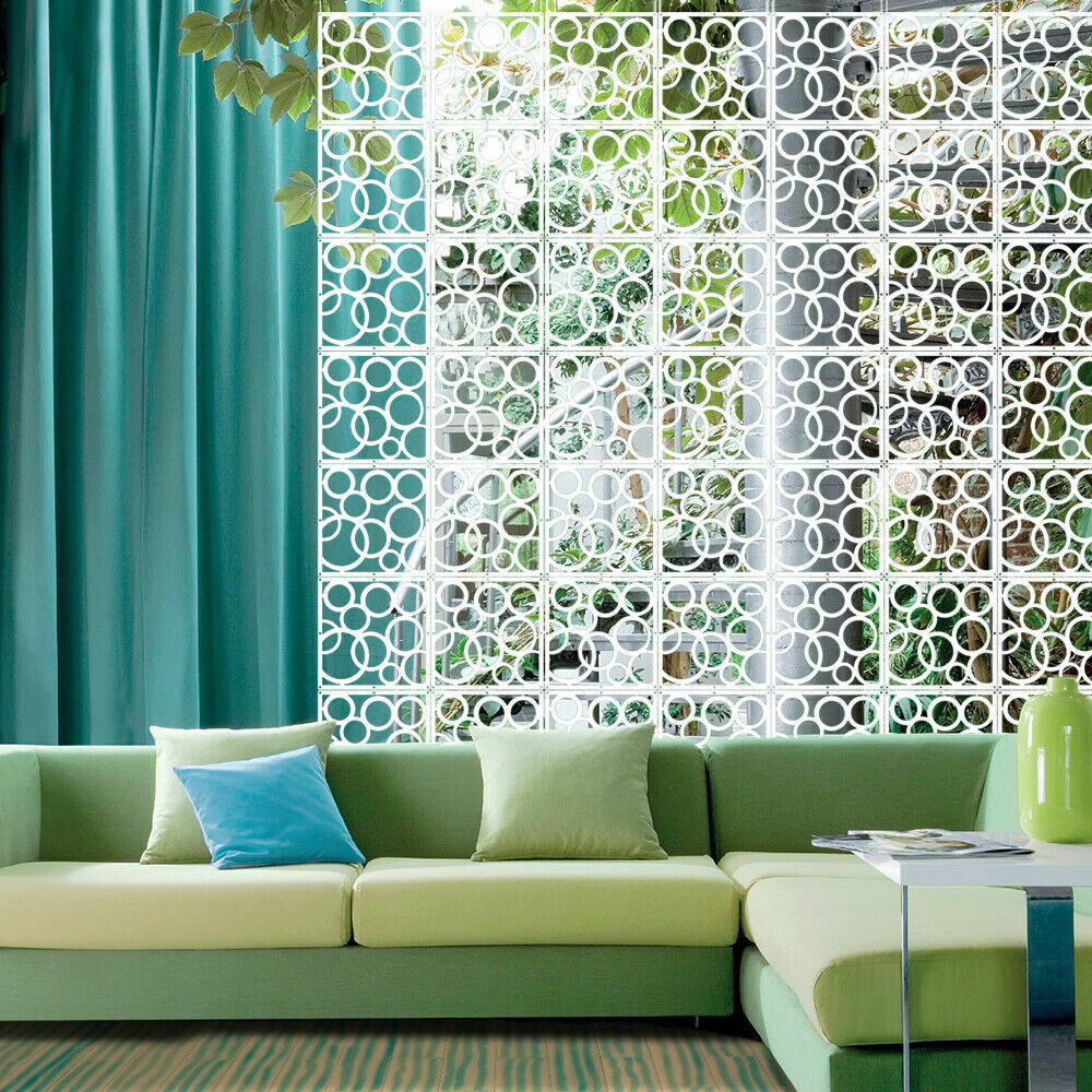 Hanging Room Divider,12 Pieces Safety PVC Panel Screen Kit Wall Art ...