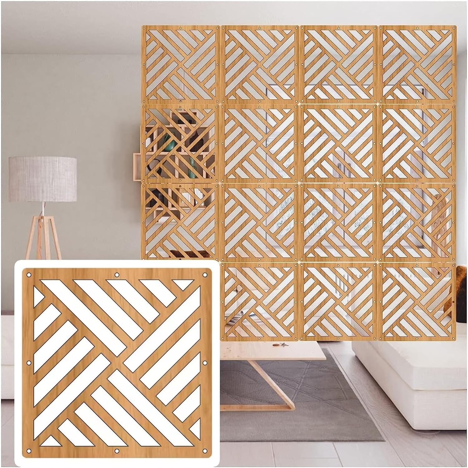 Hanging Room Dividers Panels from Ceiling, Wood Plastic Privacy ...