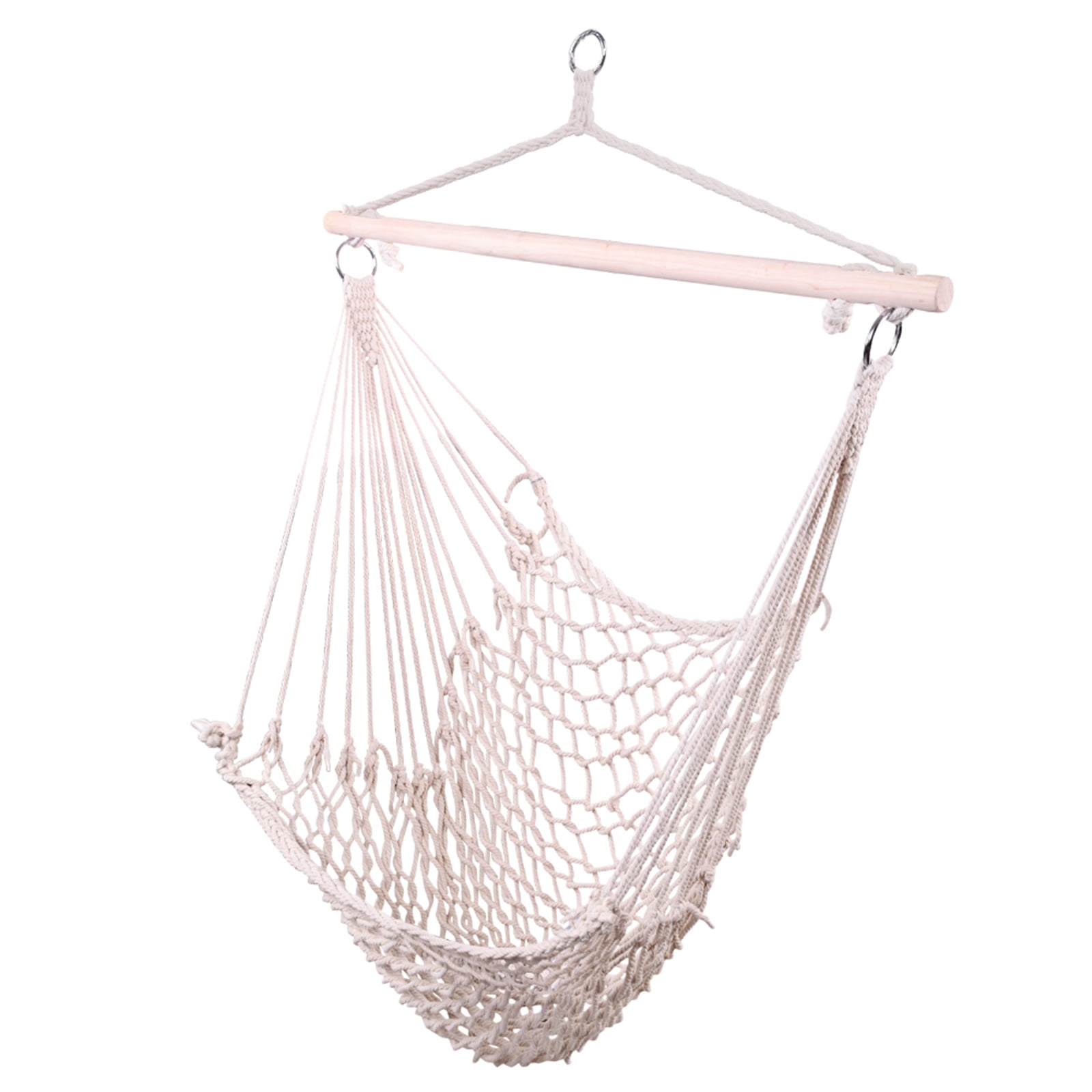 Hanging Rope Air/Sky Chair Swing beige - Walmart.com