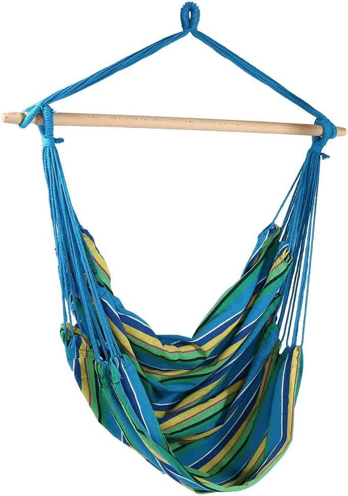 Hanging Rope Hammock Chair Swing - Jumbo Extra Large Hanging Chair Seat ...