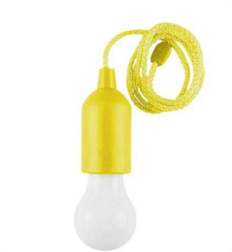 Hanging Rope LED Bulb Light Battery Read Lamps Operated Pull Cord Home ...