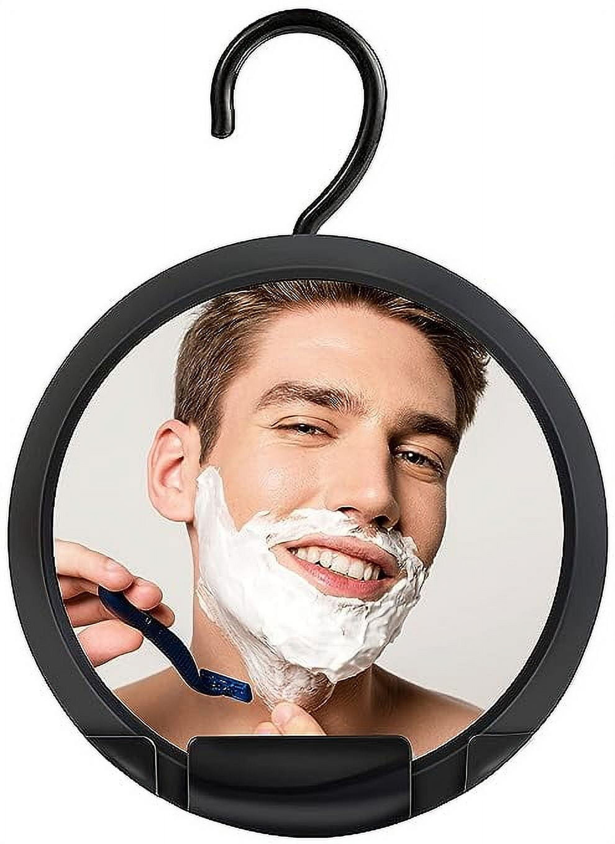 Mirrorvana Bathroom Shaving Round Fogless Shower Mirror with Dual Anti ...