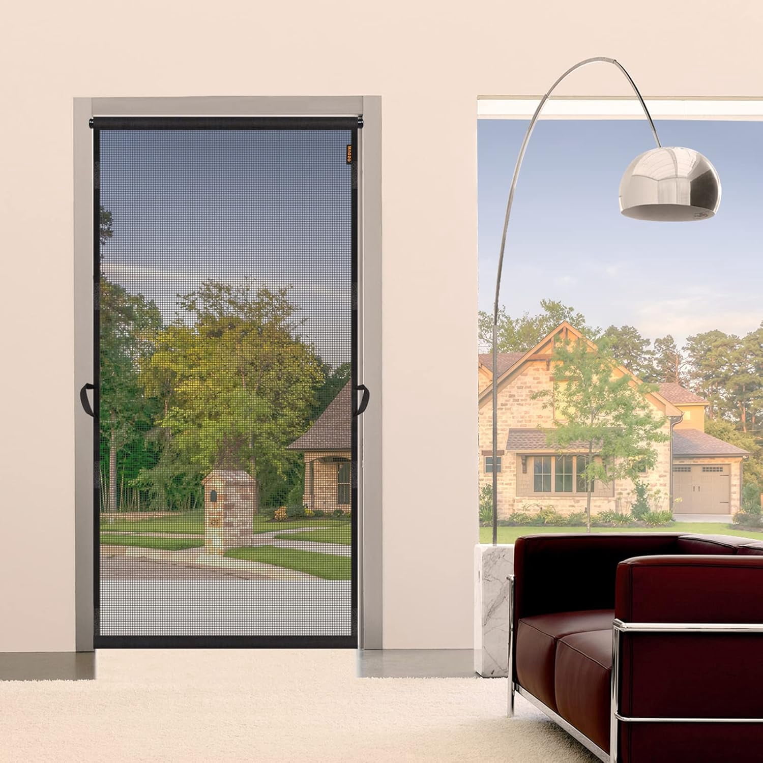 Hanging Screen Door with Tension Rod, Fits 32" x 80" , , Adjustable ...