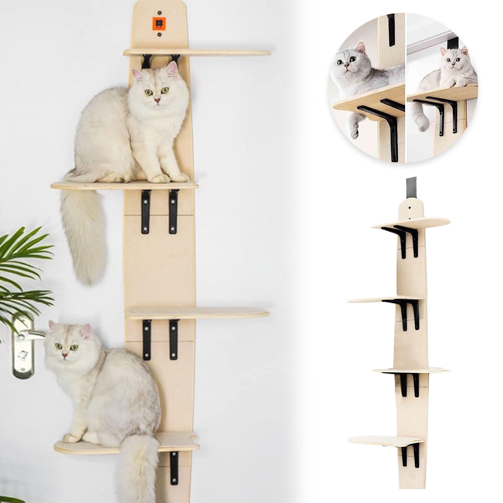 Hanging Shelves On The Door And Cat Crawlers On The Door Layer Gantry ...