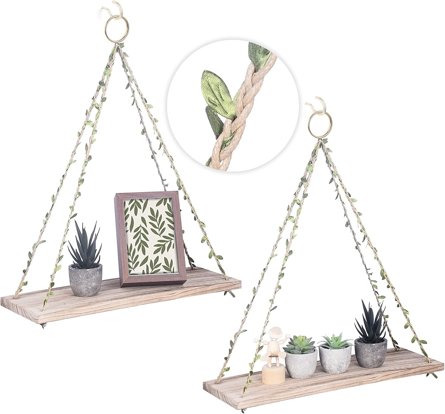 Hanging Shelves for Indoor Wall and Window - Floating Wall Shelves for ...