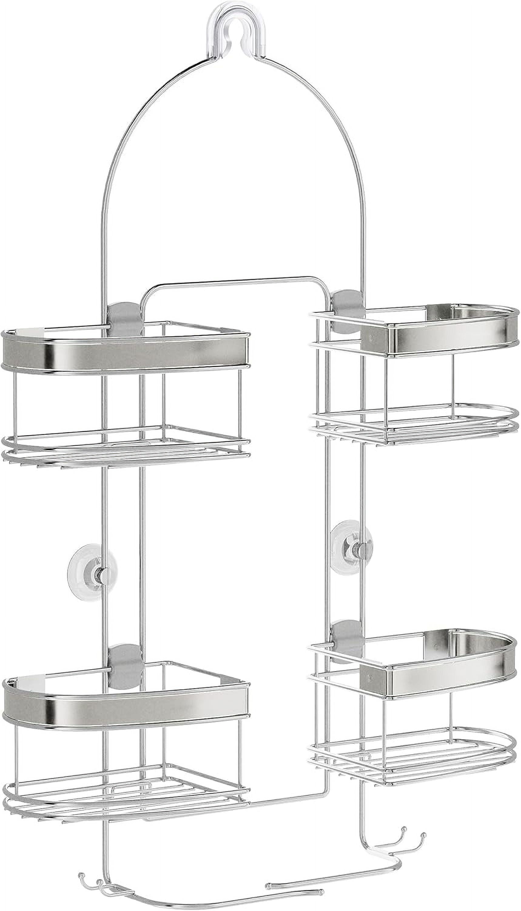 Hanging Shower Caddy with 4 Expandable Baskets, Razor Holders, and ...